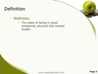 Wellness Program | PPT