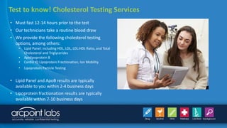 Cholesterol Education - What's New? | PPT