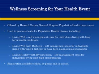 Facebook Ad Campaign: Wellness Screening for Your Health | PPT