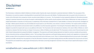 Wellola pitch deck 2021 | PPT