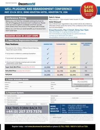 Well Plugging and Abandonment Conference Brochure | PDF