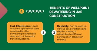 wellpoint dewatering in UAE- cosmos pumps | PPT