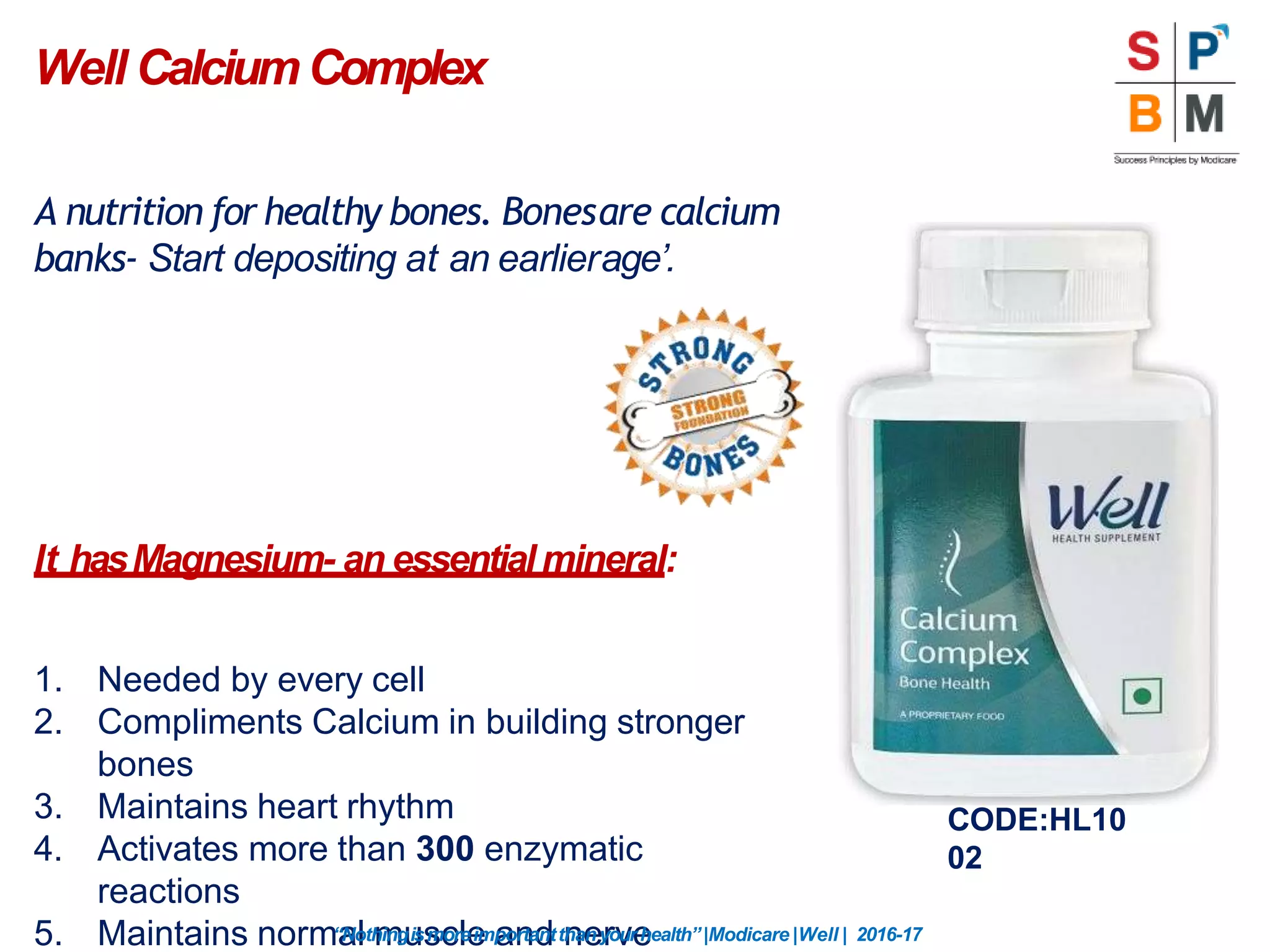 Modicare Well product training | PPTX