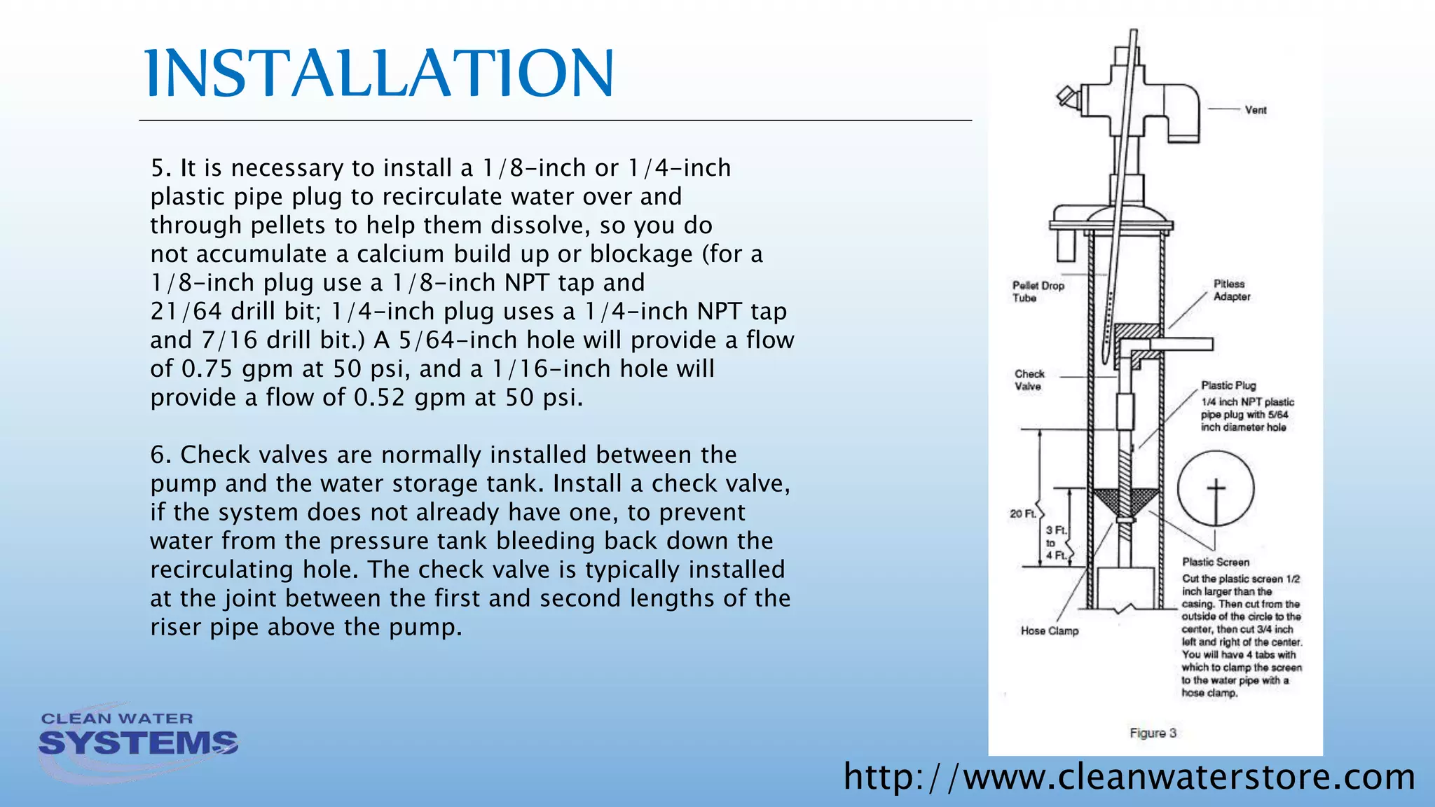 Well Protector Dry Pellet Chlorinator Installation, Operation, and Maintenance Guide | PPTX