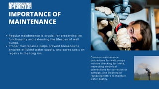 Keeping It Flowing: Key Well Pump Maintenance Essentials | PDF