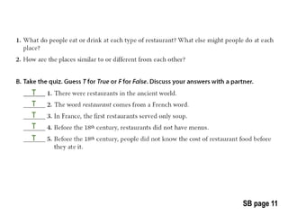 Reading Comprehension 1 (Well Read) Chapter 1 | PPT