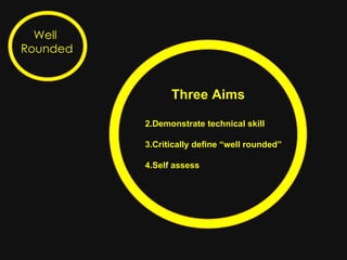 The "Well Rounded" academic | PPT