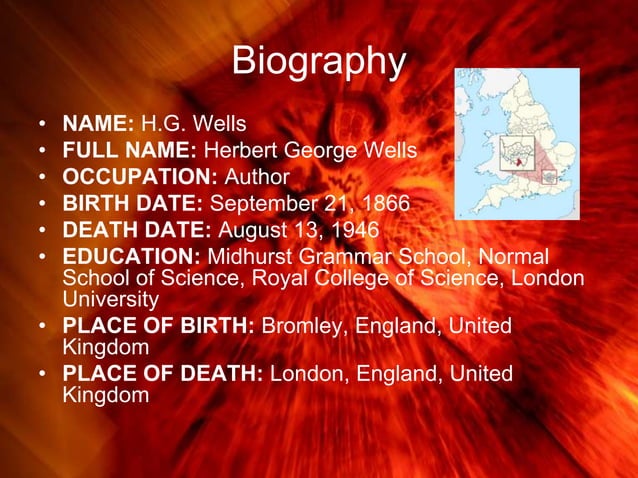 H.G. Wells | PPTX | Celebrity Relationships | Pop Culture