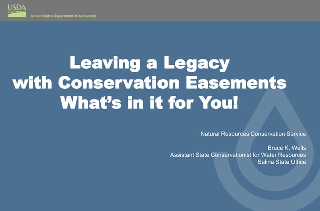 Agricultural Conservation Easement Program (ACEP) - Bruce Wells | PPT