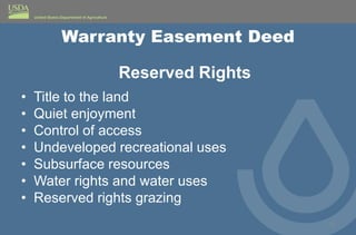 Agricultural Conservation Easement Program (ACEP) - Bruce Wells | PDF ...