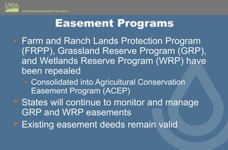 Agricultural Conservation Easement Program (ACEP) - Bruce Wells | PDF ...