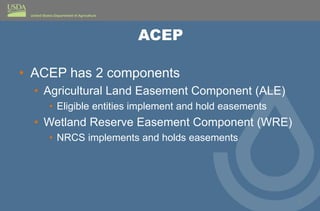 Agricultural Conservation Easement Program (ACEP) - Bruce Wells | PDF ...