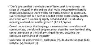 Wells and Orwell | PPTX