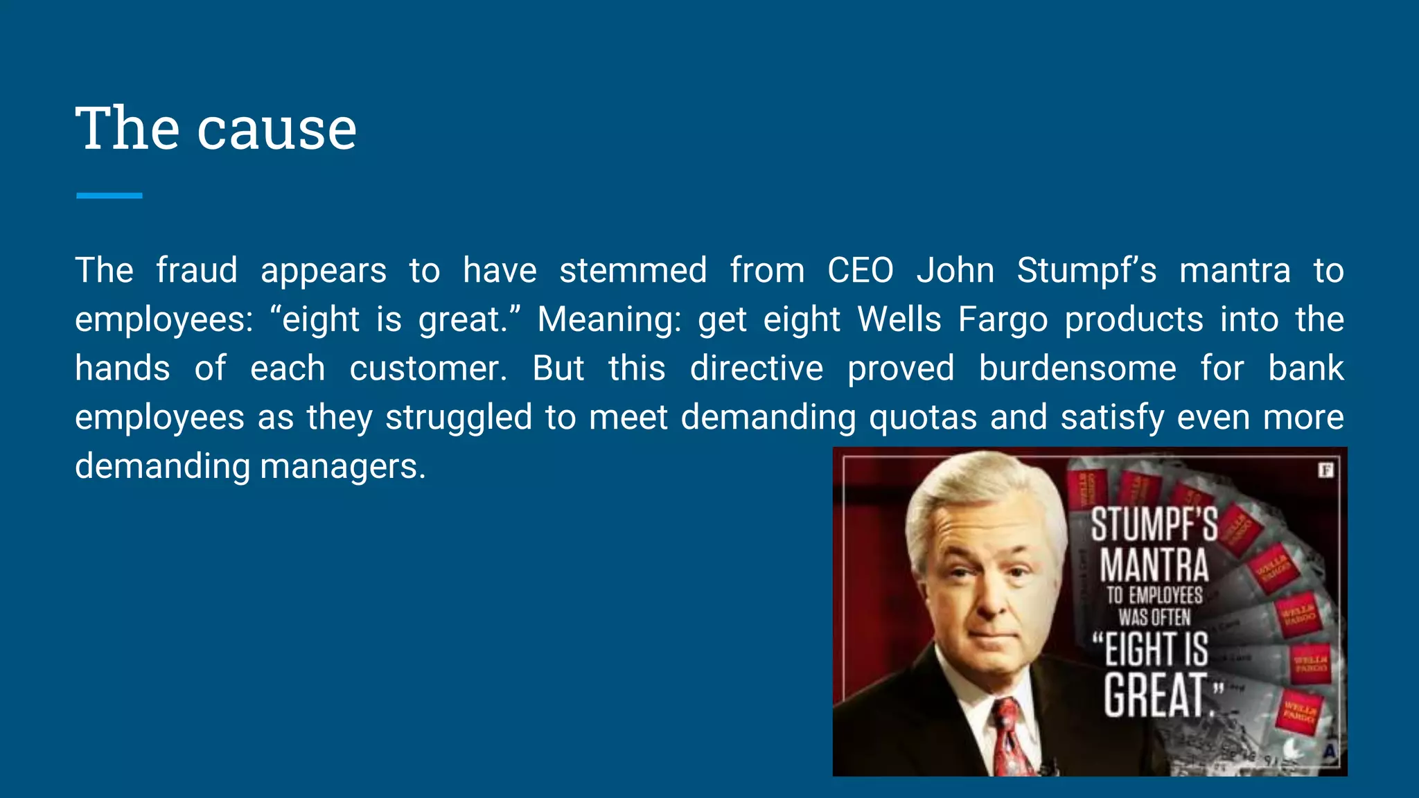 Wells Fargo Account scandal Case | PPTX