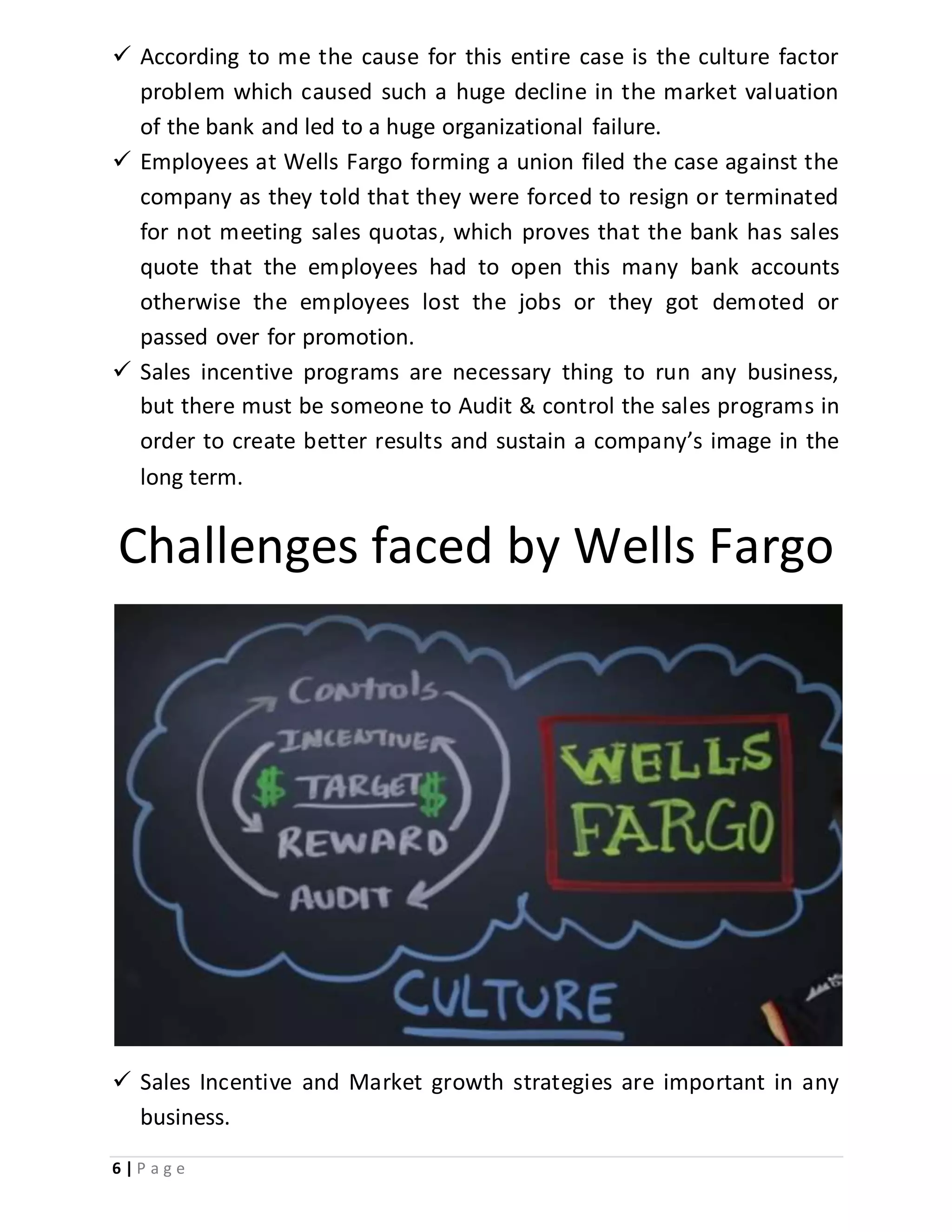 Wells Fargo Case Study | DOCX