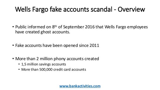 Wells Fargo Fake Accounts Scandal – Who Should We Blame?