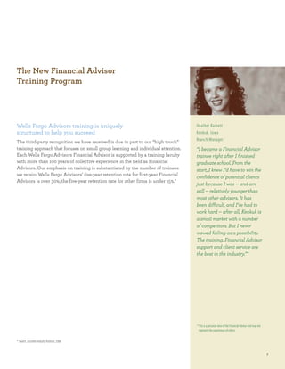 Wells Fargo Financial Advisor Program Brochure | PDF