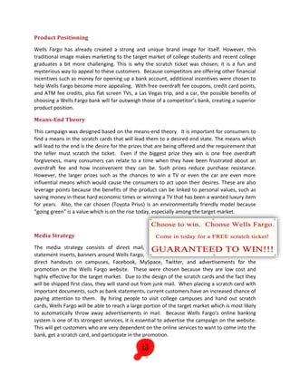 Wells Fargo (Integrated Marketing Campaign) | PDF