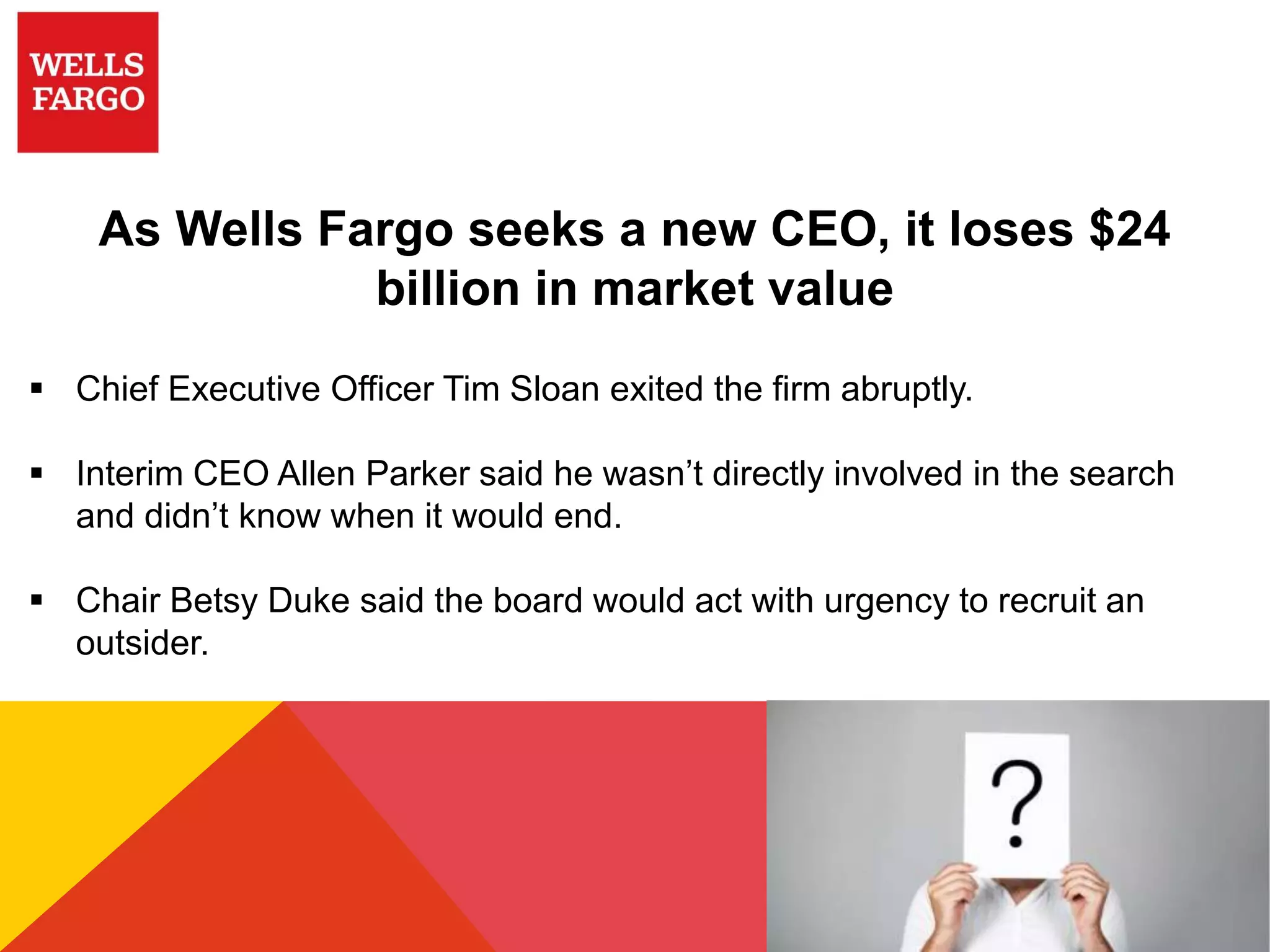 7 keys to open doors at Wells Fargo | PPT