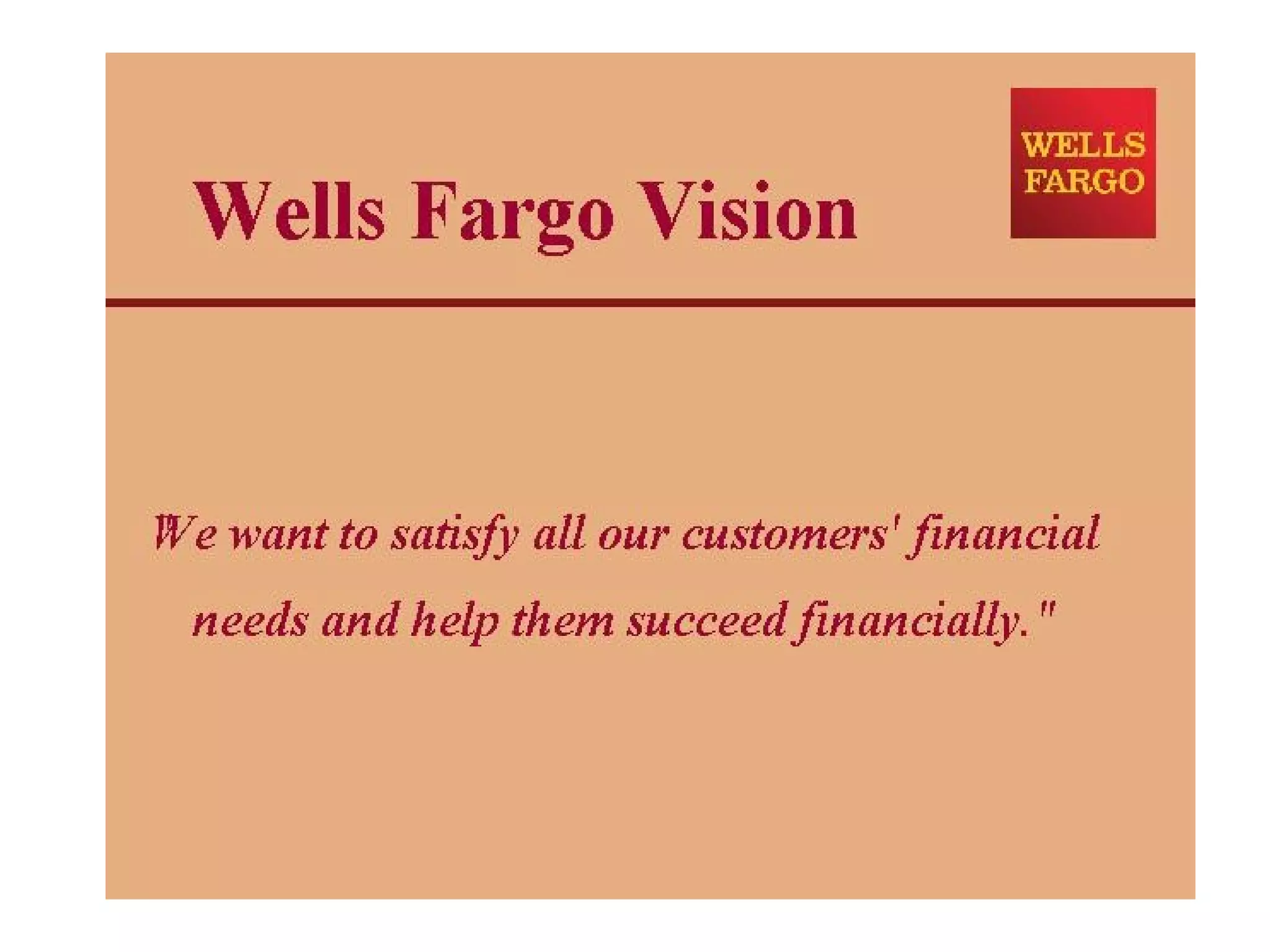 Wells fargo strategy deck | PPT