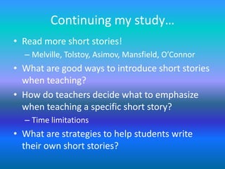 Short Story Study | PPT