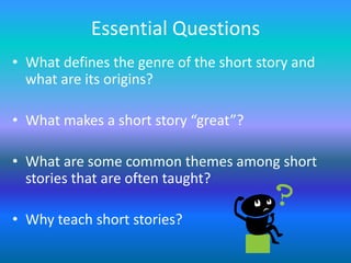 Short Story Study | PPT