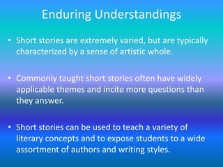 Short Story Study | PPTX