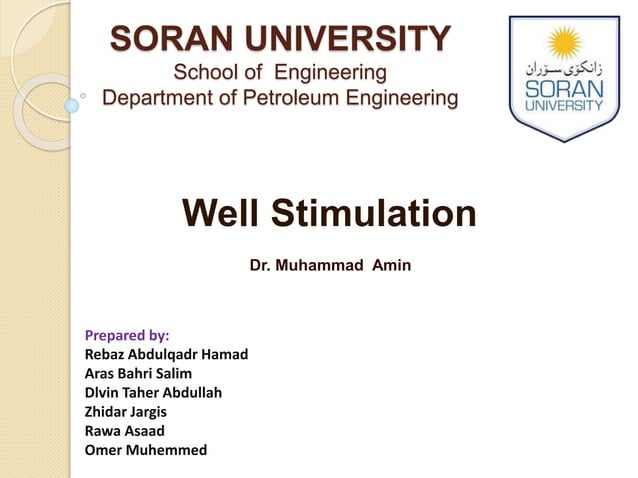 Well stimulation - petroleum engineering | PPTX | First Aid | Injuries