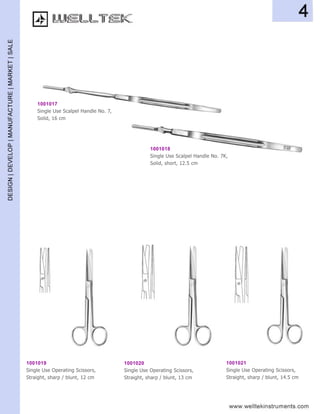 Welltek Single Use Surgical Instruments Catalog | PDF