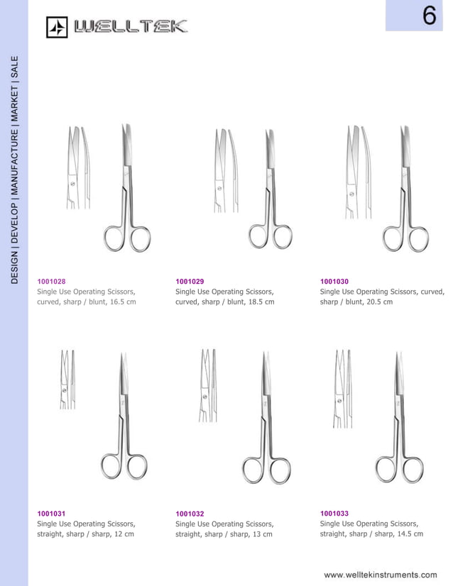 Welltek Single Use Surgical Instruments Catalog | PDF