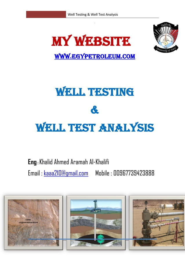 Well Test Analysis Pdf Computer Software And Applications Computing