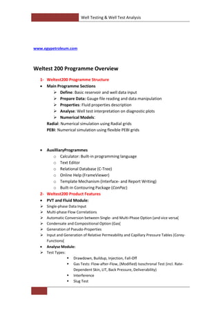Well test analysis | PDF