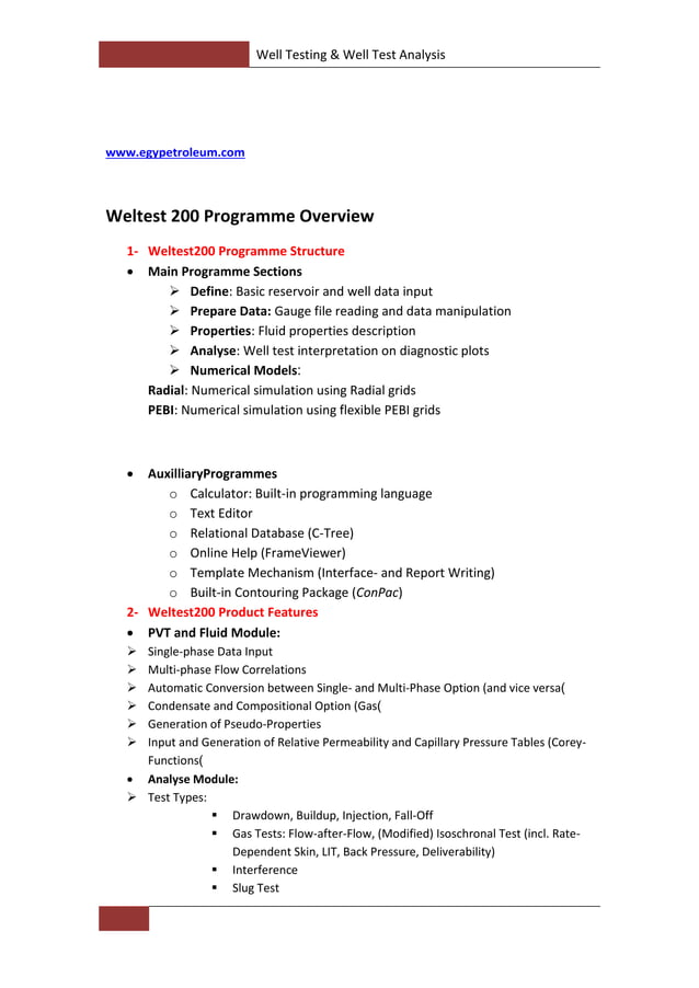 Well test analysis | PDF | Computer Software and Applications | Computing