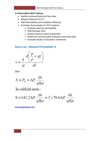 Well test analysis | PDF