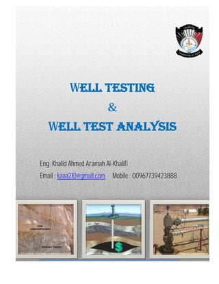 well testing.pdf خاص لمهندسين الحقول والنفط | PDF