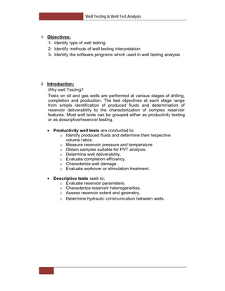 well testing.pdf خاص لمهندسين الحقول والنفط | PDF