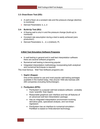 well testing.pdf خاص لمهندسين الحقول والنفط | PDF