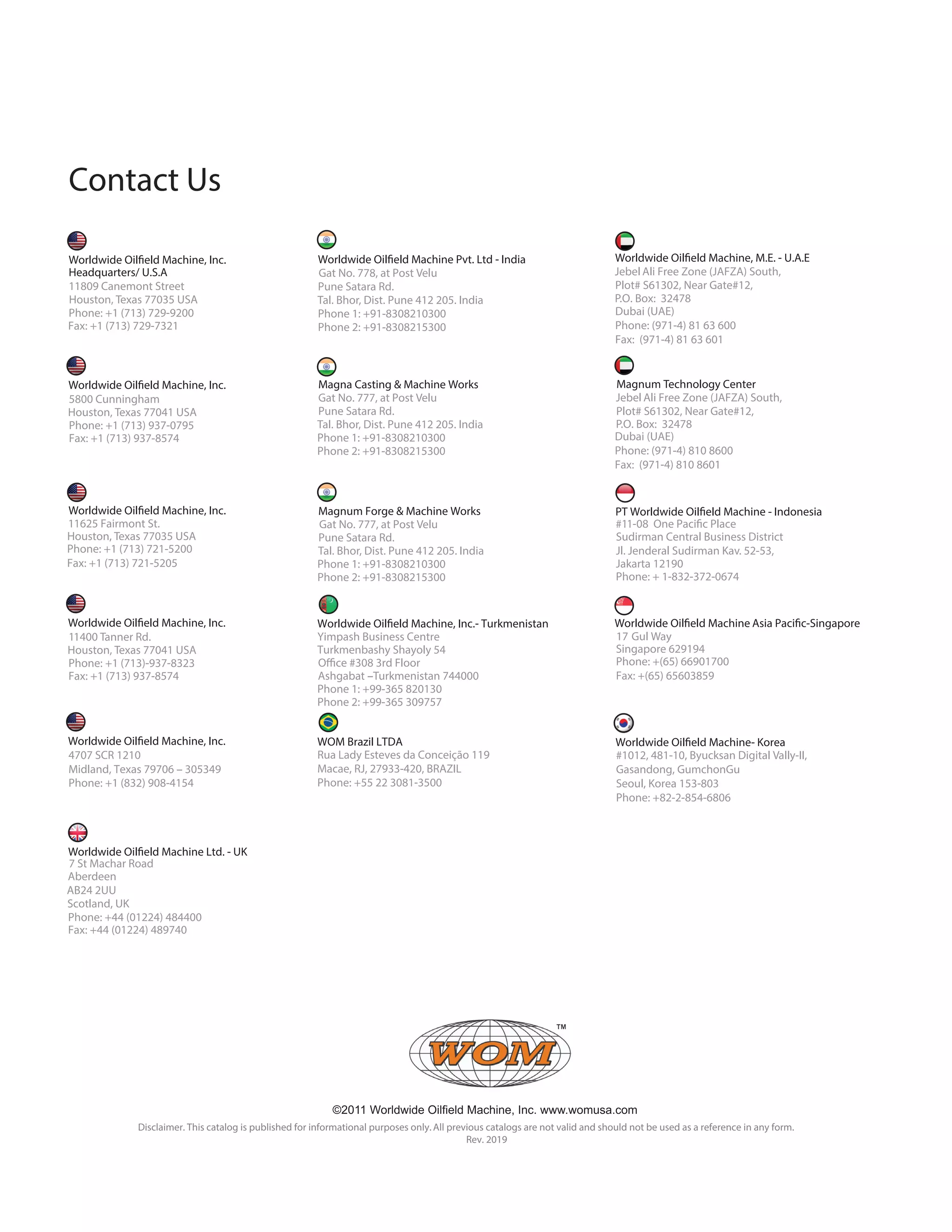 Well Testing Flowheads, Well Testing Flowhead Manufacturers - WOM Group ...