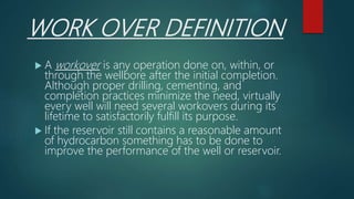Well work over | PPTX