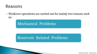 Well Workover | PPTX