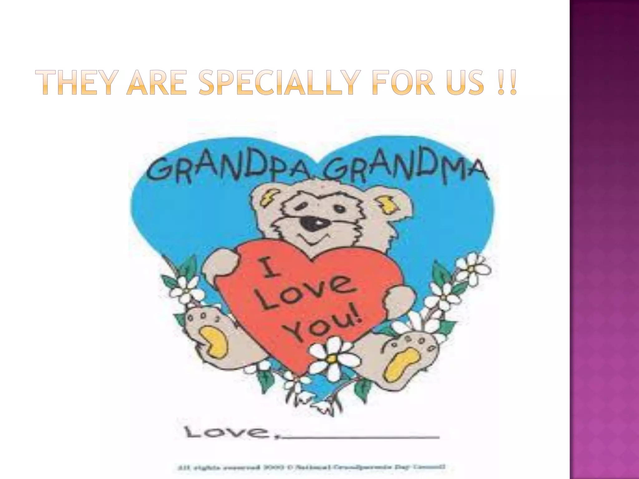 We love our grandparents!!! | PDF