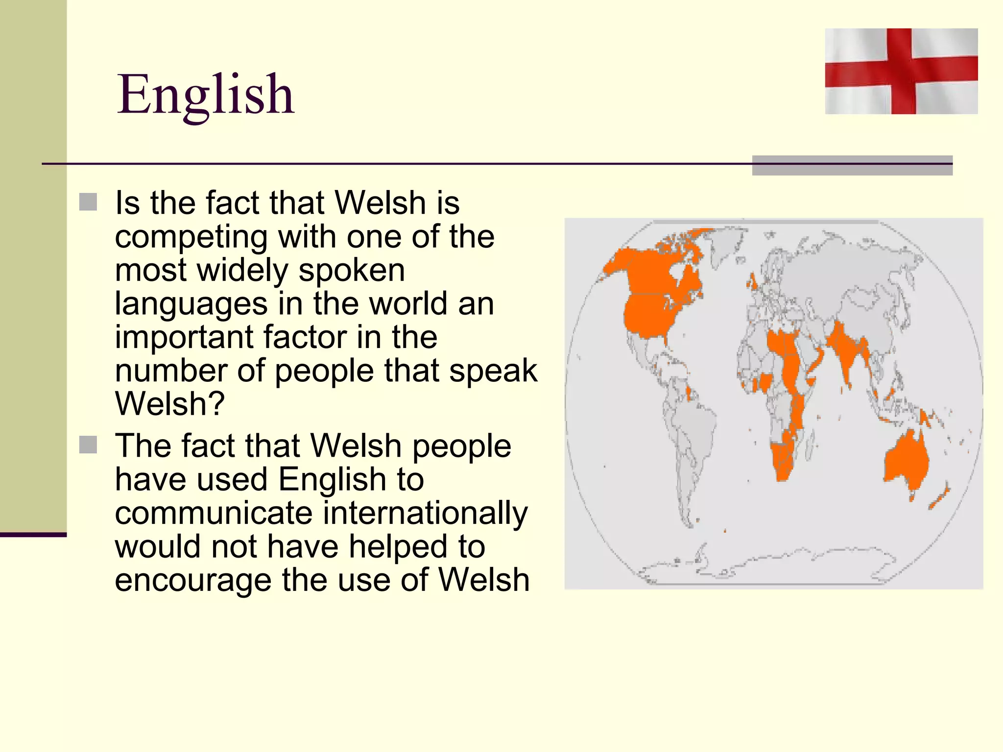 Welsh a language in danger | PPT