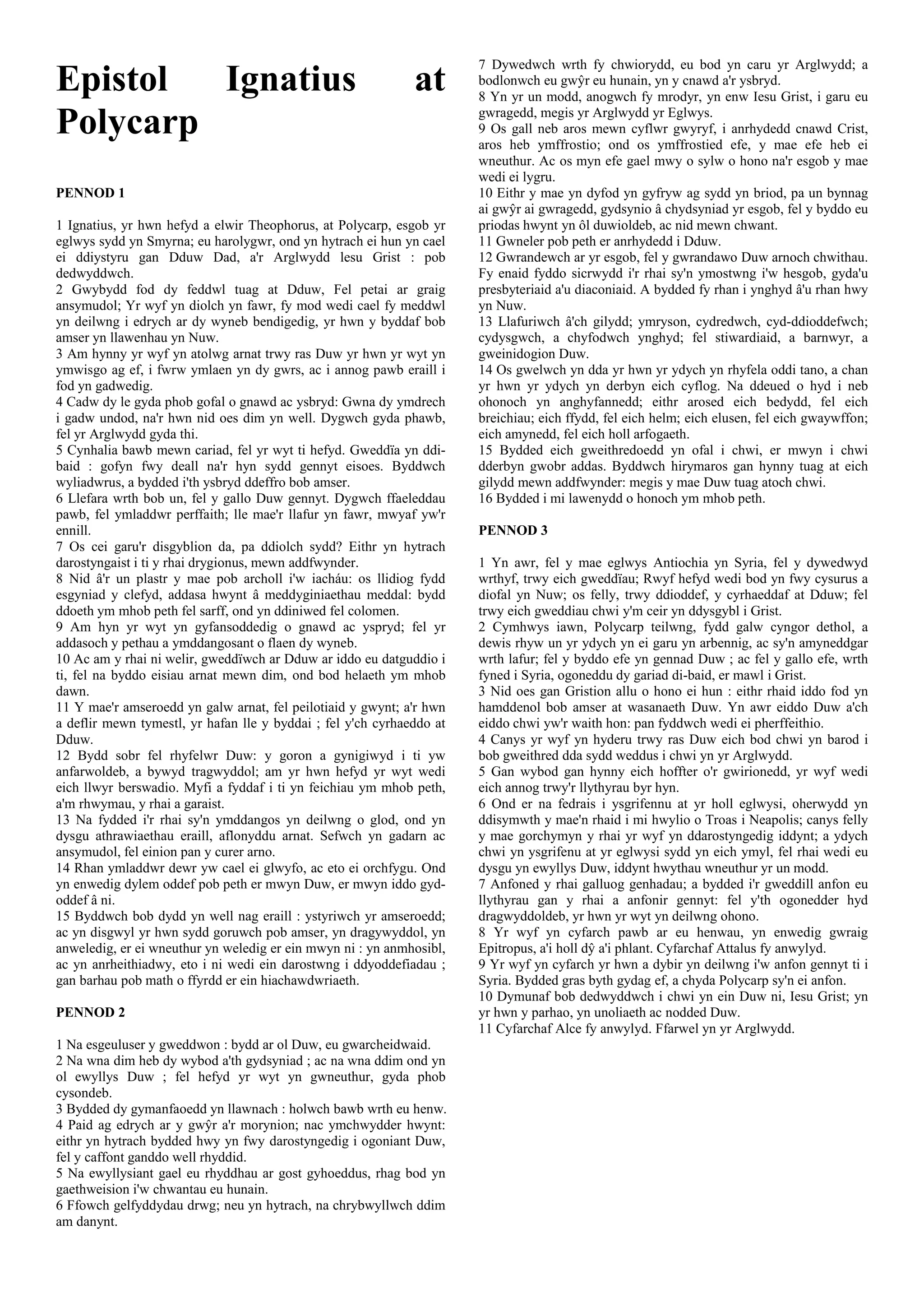 Welsh - The Epistle of Ignatius to Polycarp.pdf