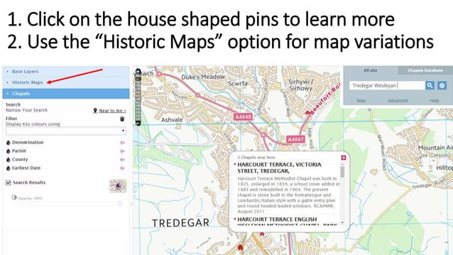 Welsh chapels and maps | PPTX