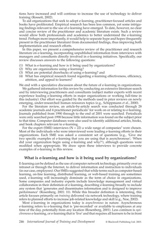 E-learning: emerging uses,empirical results and future directions. | PDF