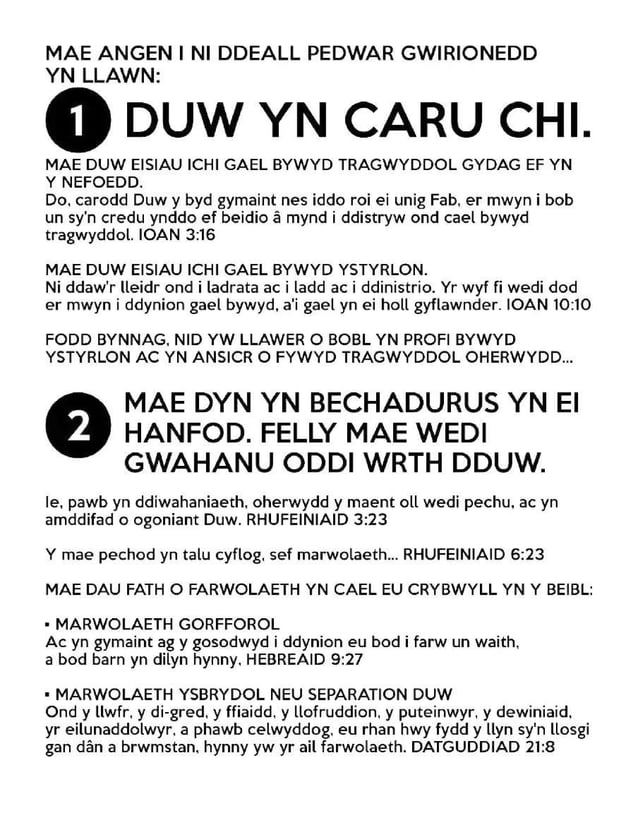 Welsh Gospel Tract - A Memorial to Mary of Bethany | PDF