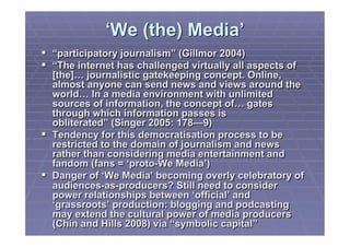 We Media and Fandom | PDF