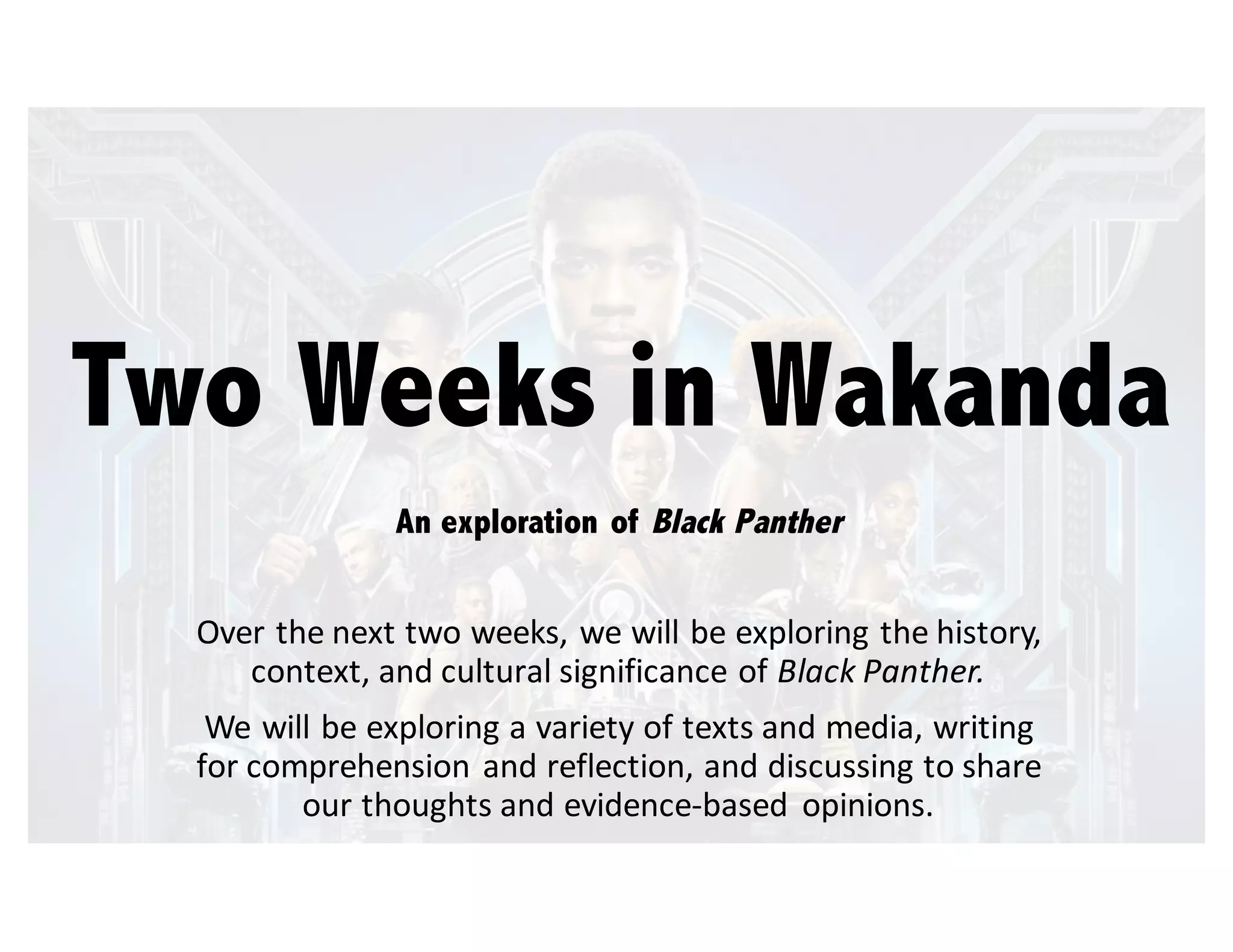 Black Panther Unit PPT | PDF