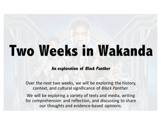 Black Panther Unit PPT | PDF