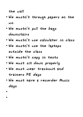 We must mustn't | PDF